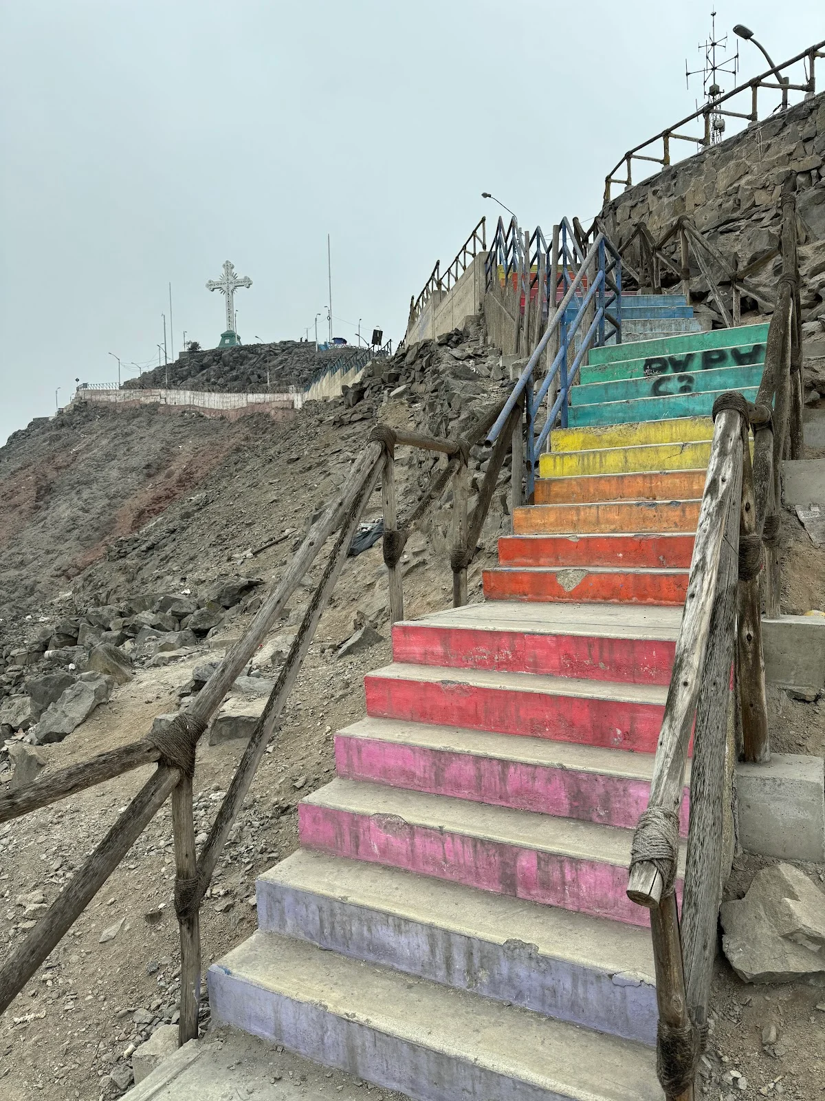 Rainbow Stairs in Lima, Lima Province - Ask AI | mindtrip